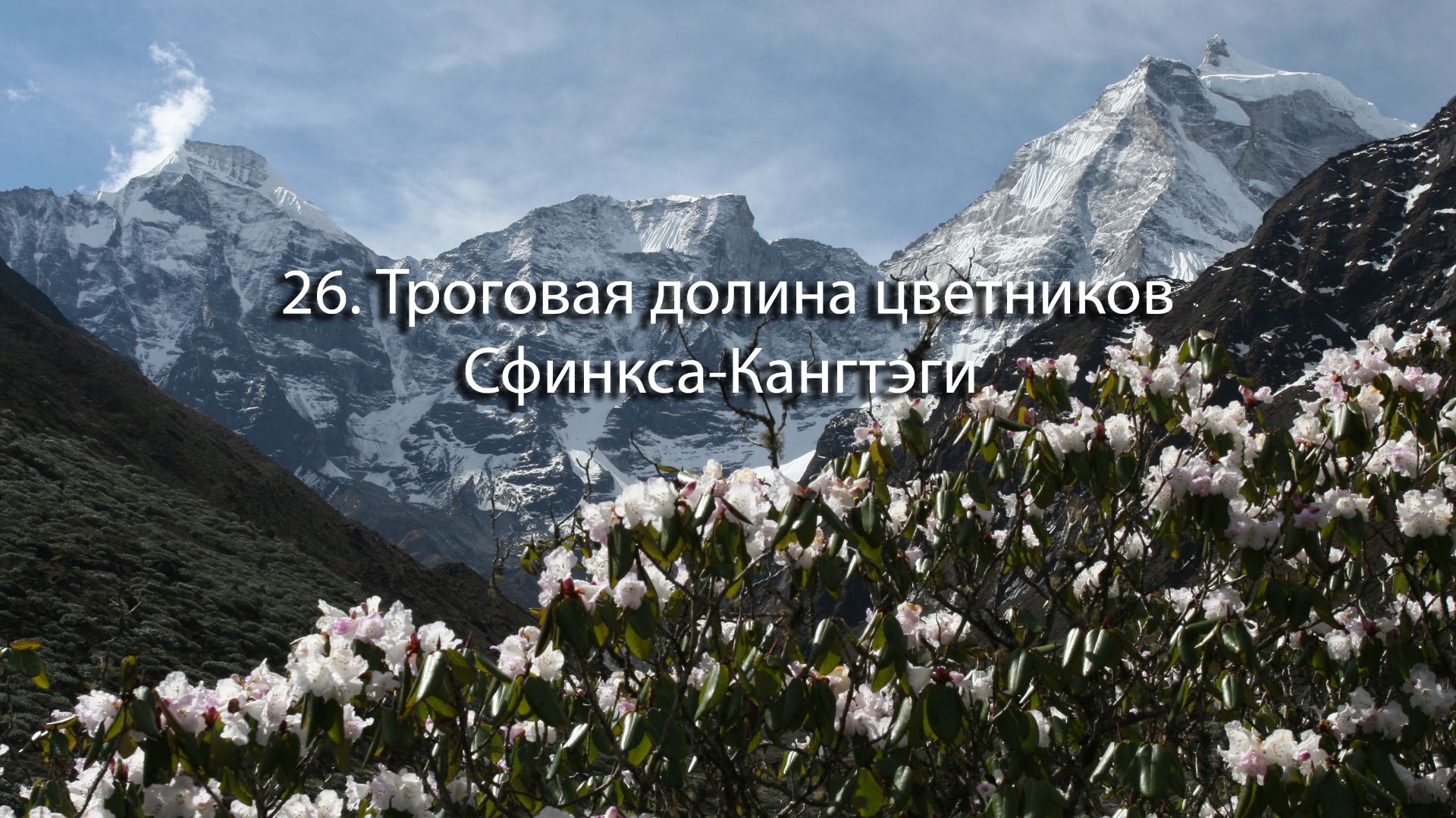 26. Троговая долина цветников Сфинкса-Кангтэги