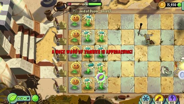 Прохожу Пирамиду гибели в PVZ 2 № 1