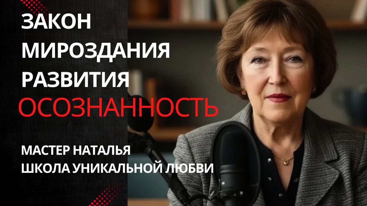ЗАКОН МИРОЗДАНИЯ РАЗВИТИЯ ОСОЗНАННОСТЬ.