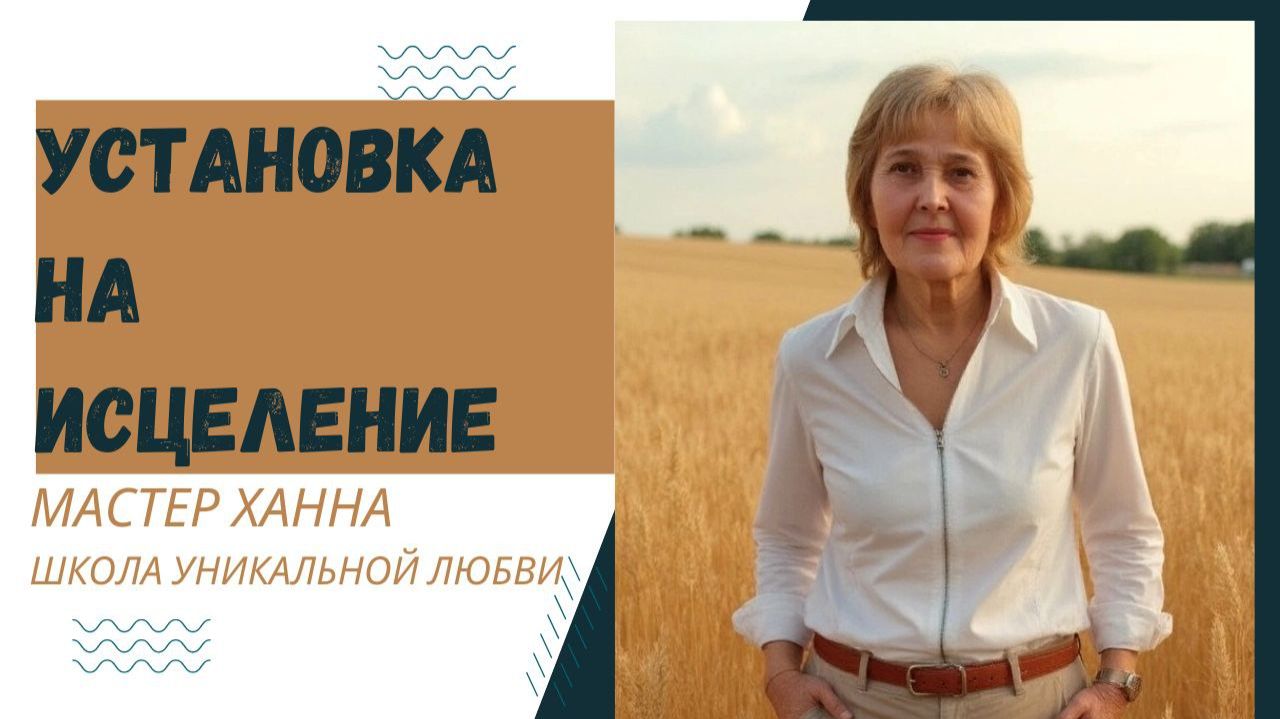 УСТАНОВКА НА ИСЦЕЛЕНИЕ
