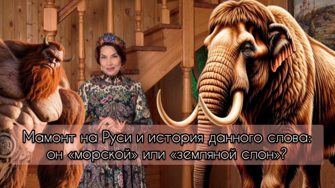 Мамонт на Руси и история данного слова: он «морской» или «земляной слон»?
