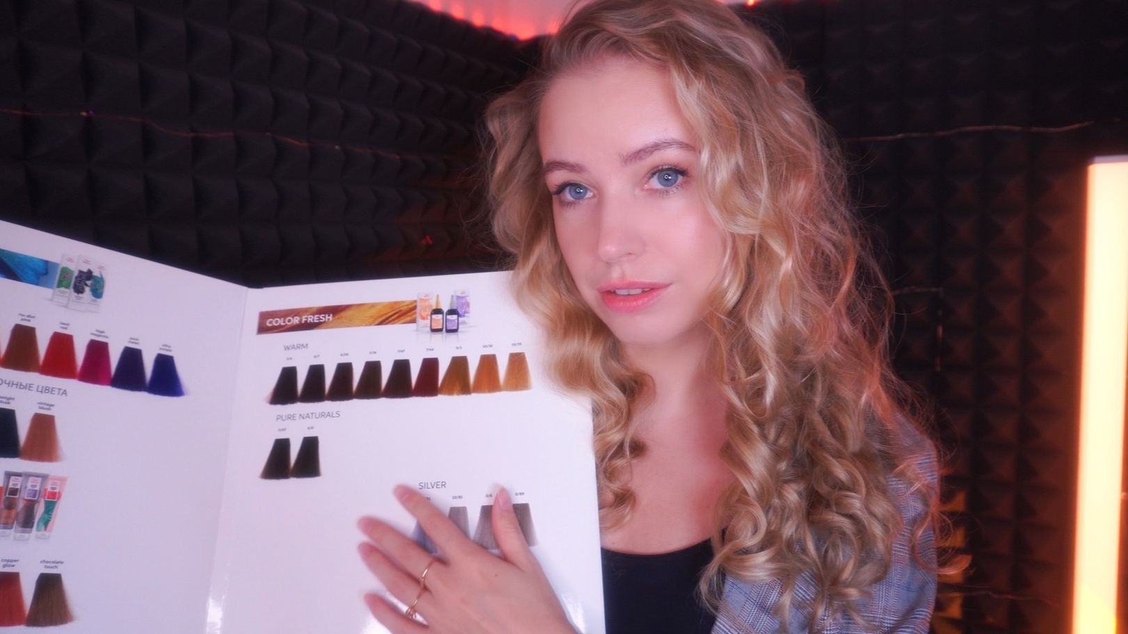 АСМР парикмахерская, консультация и осмотр волос