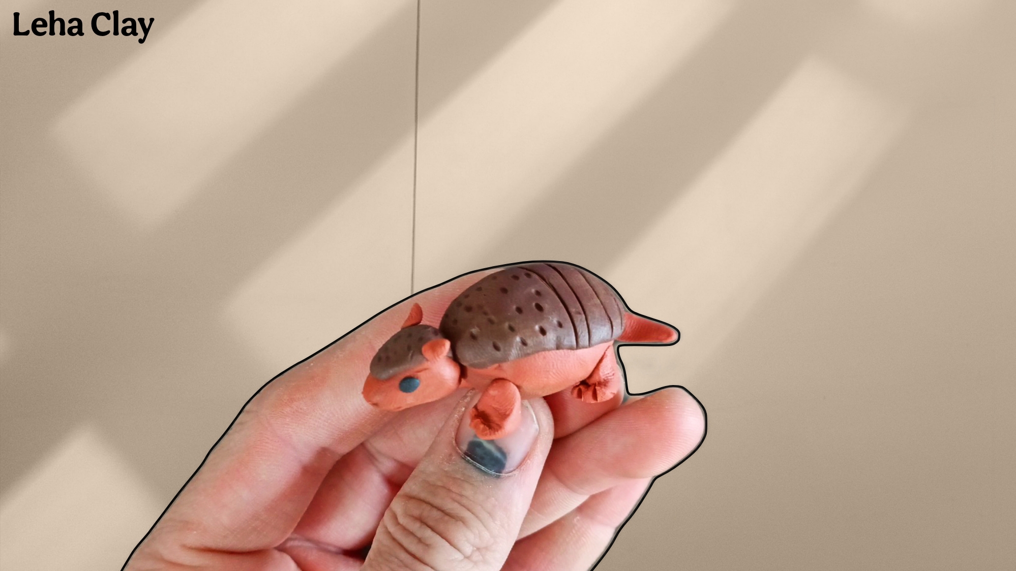 Как слепить Броненосеца из пластилина / Броненосец из пластилина своими руками / Простая лепка