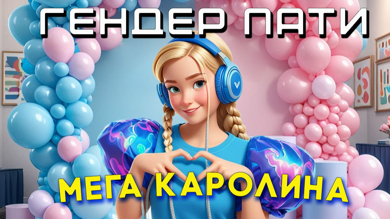 ГЕНДЕР ПАТИ ПРАЗДНИЧНЫЙ И ЗАЖИГАТЕЛЬНЫЙ КЛИП С ТАНЦАМИ от Мега Каролины |  ПРАЗДНИК для всей СЕМЬИ.
