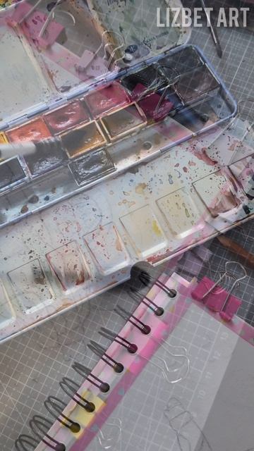 Самое время валяться в снегу❄#tiktok #shorts #art #painting #watercolor #lizbet #asmr