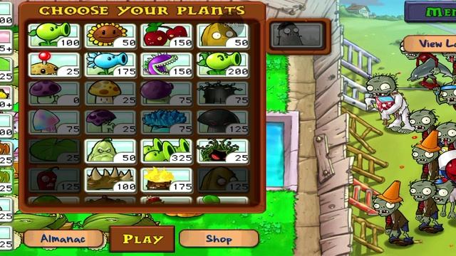 Прохожу "Бесконечное выживание" в PVZ 1 № 3