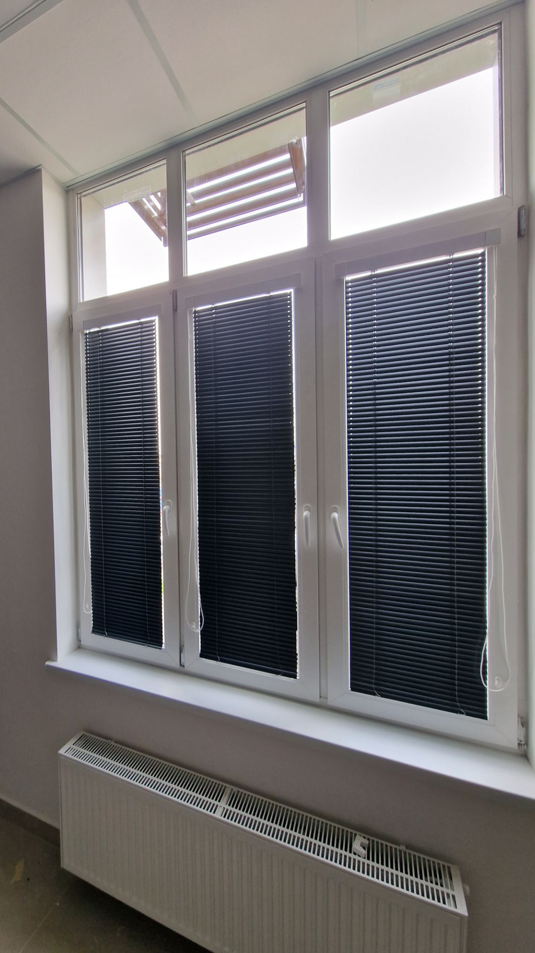 Кассетные горизонтальные алюминиевые жалюзи Исотра. Цвет 7016