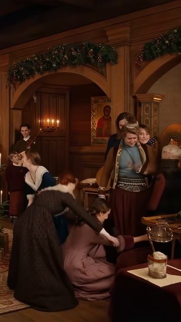 Рождество в русской усадьбе: один кадр вокруг ёлки! 🎄🏡