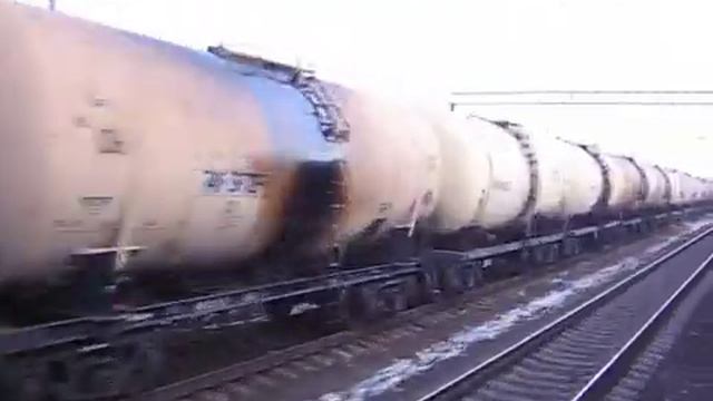 Февраль 2011. Станция Фастов из окна поезда.