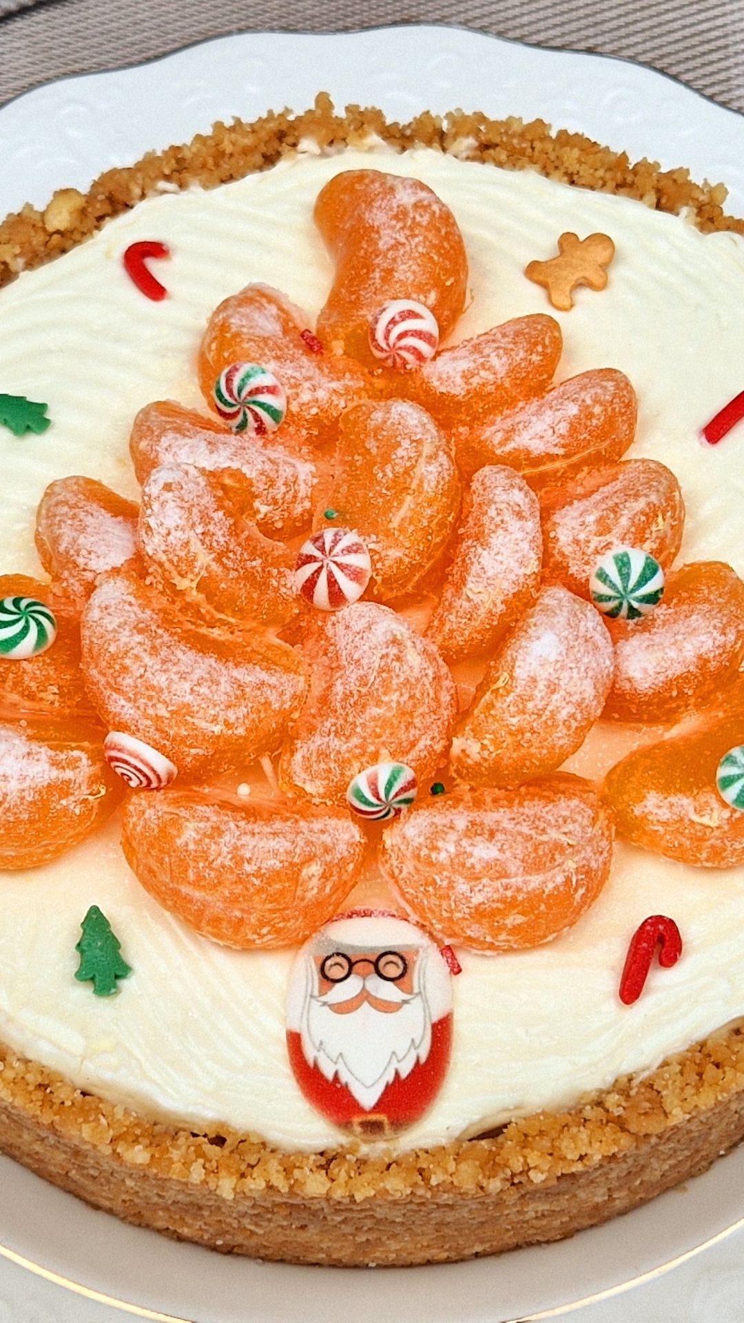 Новогодний МАНДАРИНОВЫЙ ТОРТ без выпечки | Вкусно Просто Быстро | #shorts #торты #рецепты #кулинария