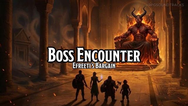 Boss Encounter Efreeti's Bargain D&D TTRPG Battle Combat Fight Music 1 Hour by RPG Soundtracks