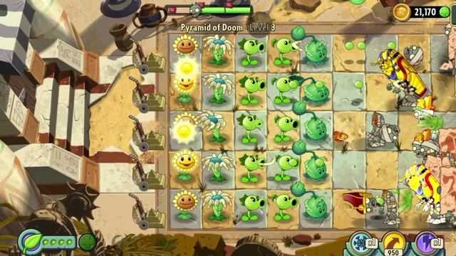 Прохожу Пирамиду гибели в PVZ 2 Финал