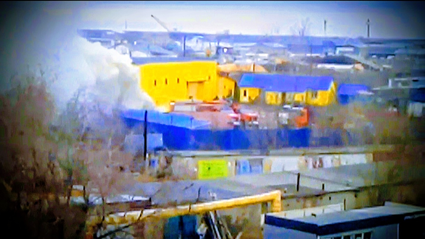 Пожар в Восточном. Курган.