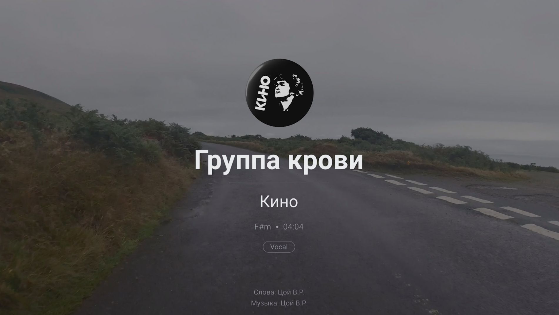 КИНО — Группа крови | караоке EVOBOX