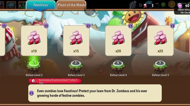 Прохожу Новогоднее событие в PVZ 2 1 часть