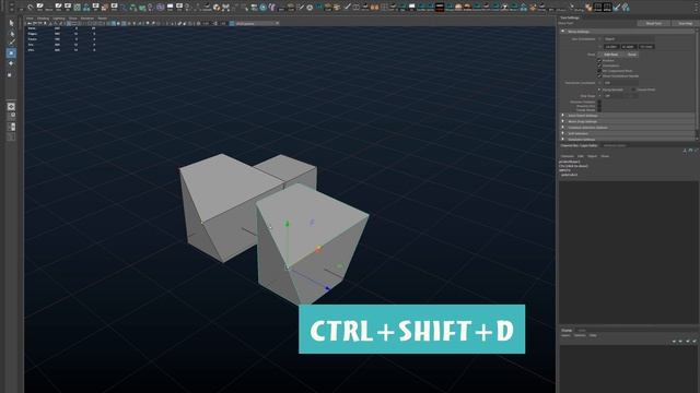 Maya и Blender 2.8 Урок 5. Дубль объекта.