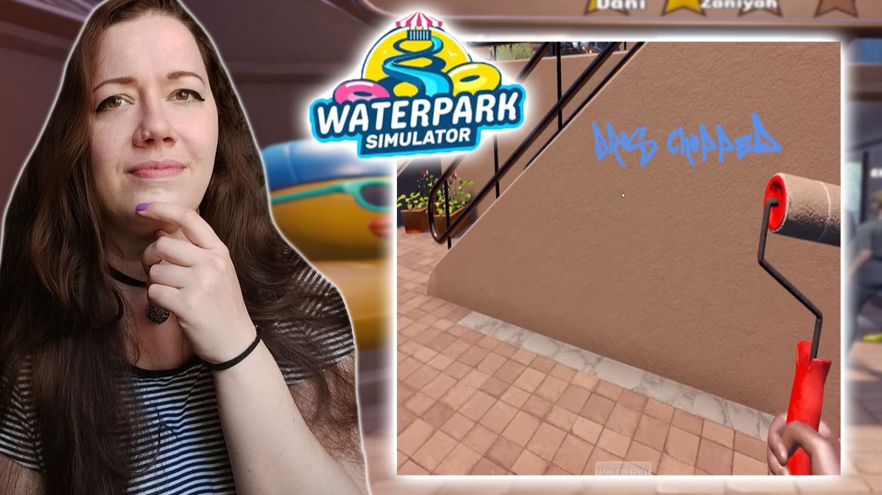 БЕГАЮ ЗА ВАНДАЛАМИ И КОПЛЮ НА АВТОМАТИЧЕСКУЮ КАССУ ► Waterpark Simulator #7