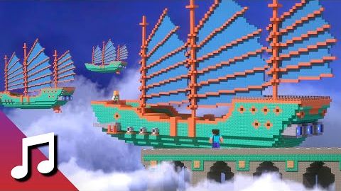 ♪ TheFatRat - Upwind (анимация для Майнкрафта) [Музыкальное видео]