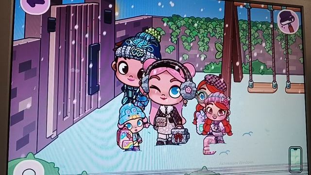 Семья собирается в школу и детский сад. Аватар ворлд