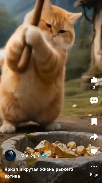 котик рыжий