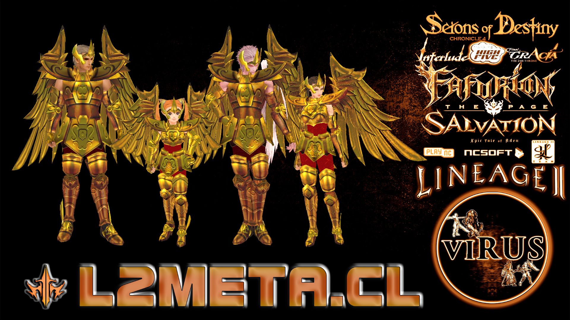 Saint Seiya Sagittarius Kit for www.L2Meta.Cl server. LINEAGE II-High Five ◄√i®uS►