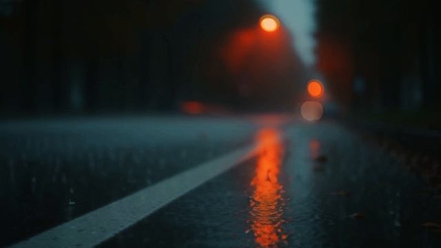 Сильный Осенний Дождь для Сна и Отдыха. Только Звук Дождя. 1 Час для Сна и Релакса