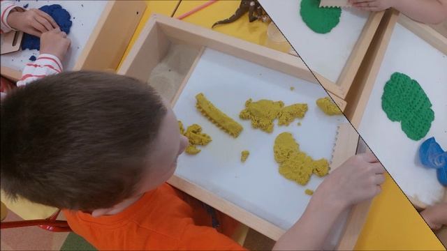 Кинетический песок в "Умничке"