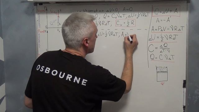 применение первого начала термодинамики к изопроцессам