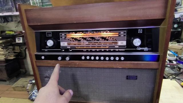 RIGONDA-102 ПЕРВАЯ РАДИОЛА ПРОИГРЫВАТЕЛЬ ГРАМПЛАСТИНОК РЕМОНТ ДИНАМИКИ РАДИО ЛАМПЫ ВИНИЛ РИГОНДА DIY