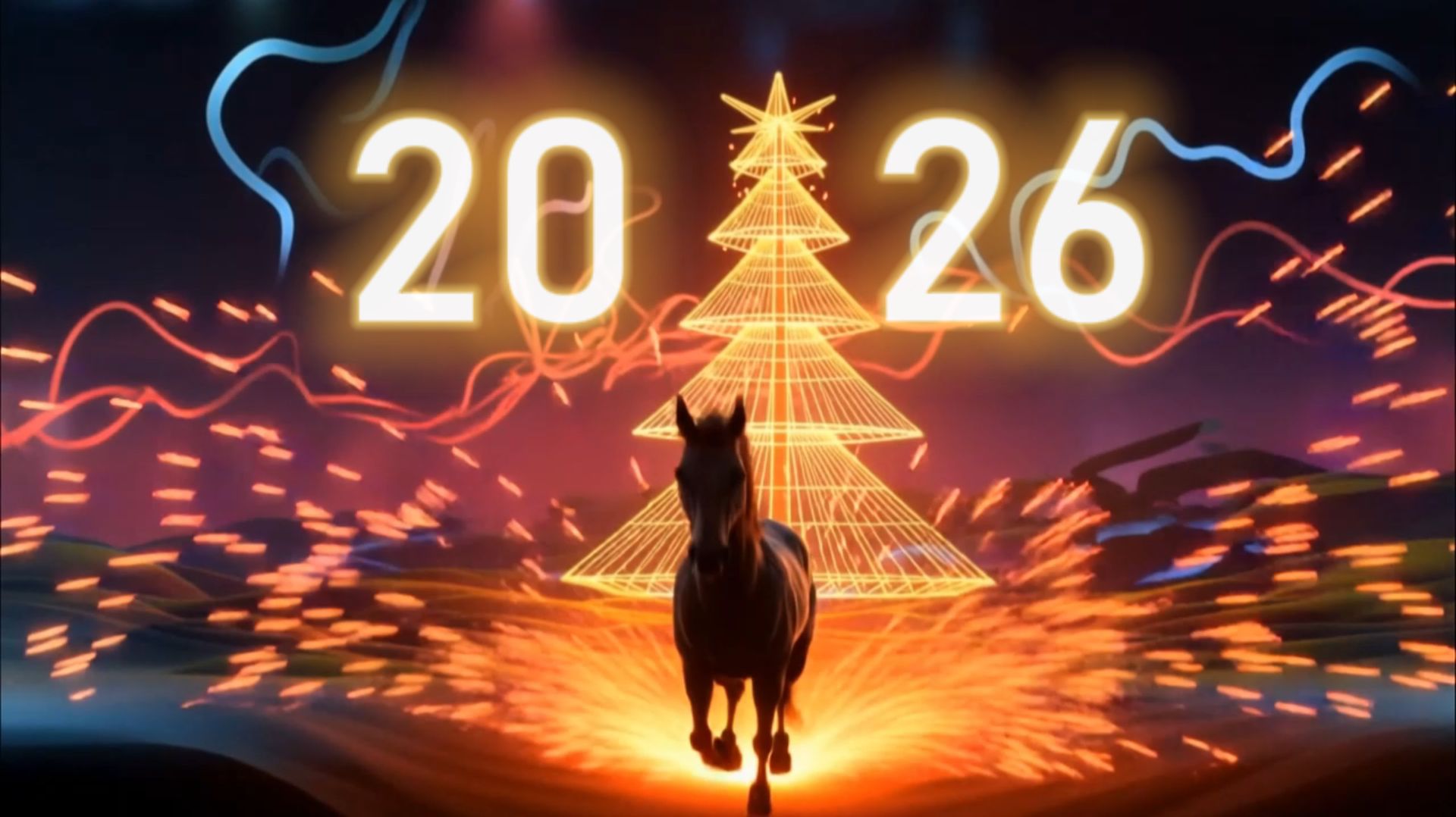 🔥 Год Огненного Коня 2026 // Новогодний футаж