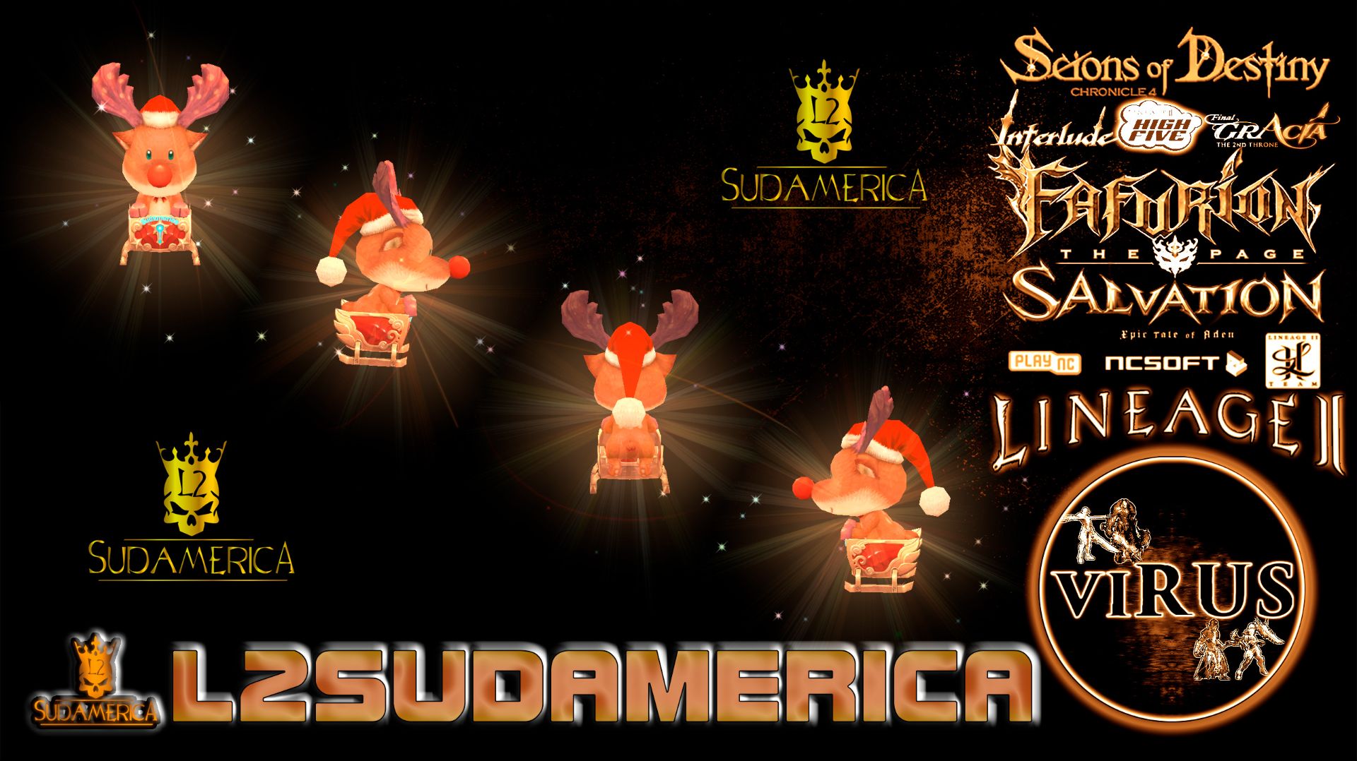 Agathion Rudolf for www.L2SudAmerica.Com server. LINEAGE II-Interlude ◄√i®uS►