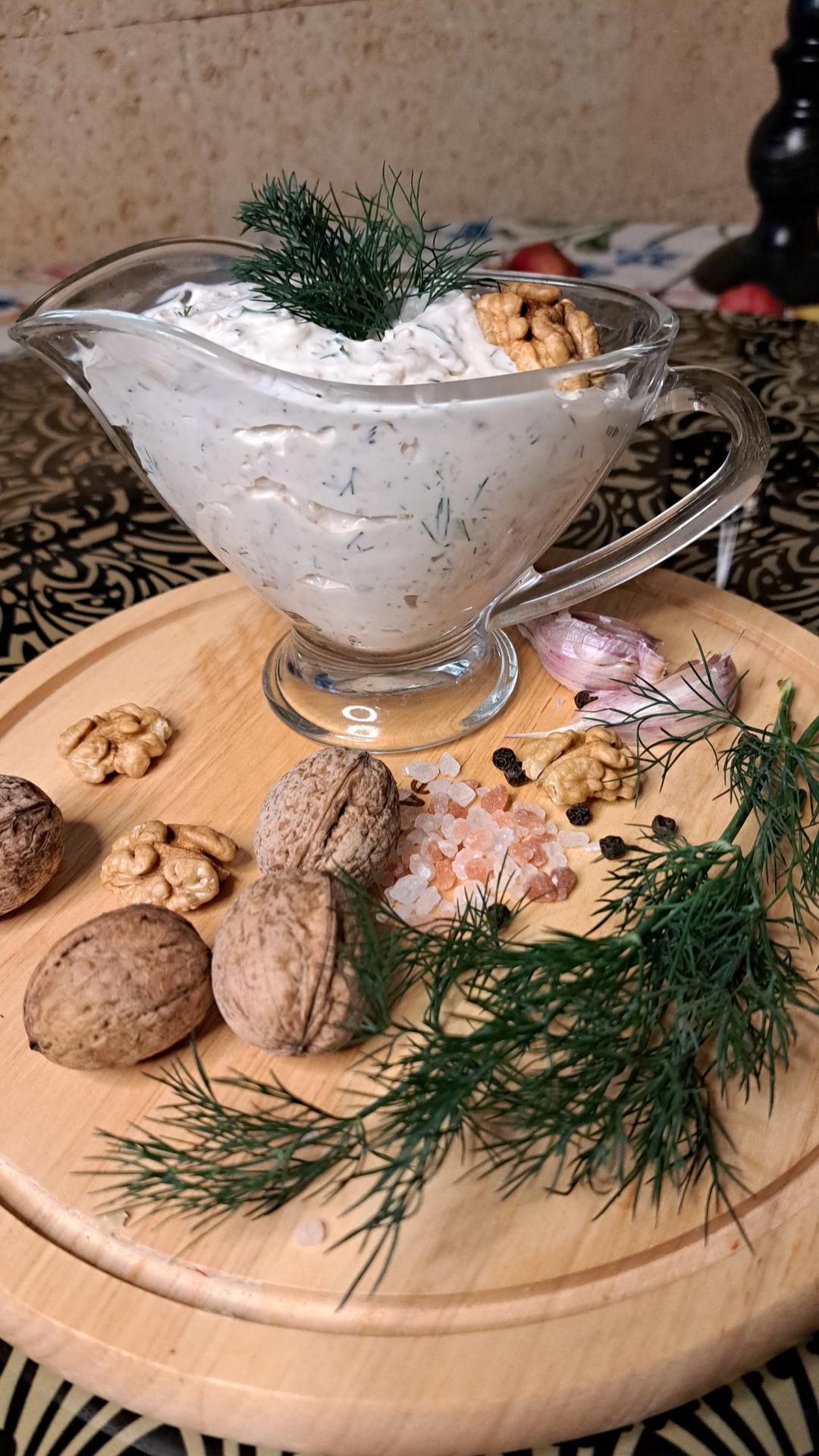 Соус чесночно ореховый!!