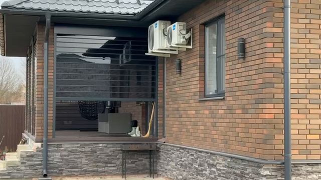 Тонированные прозрачные рольставни для террасы | Alumdevelop