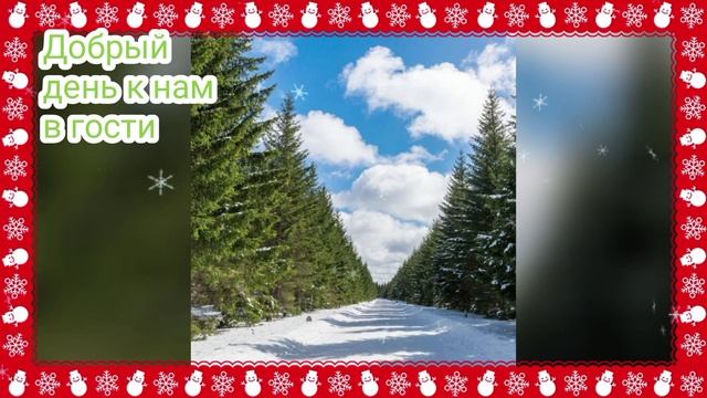 Приятного утра. Видеооткрытка. Красивое зимнее видео. Автор Кодяшкина Надежда.
