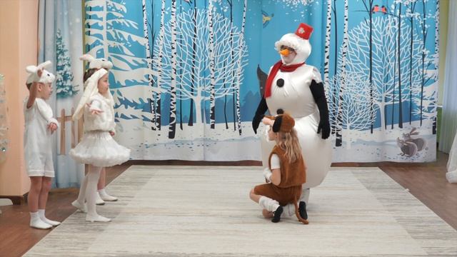 Новогодняя сказка Снеговик - почтовик  МАДОУ_ДС329 г. Челябинск _