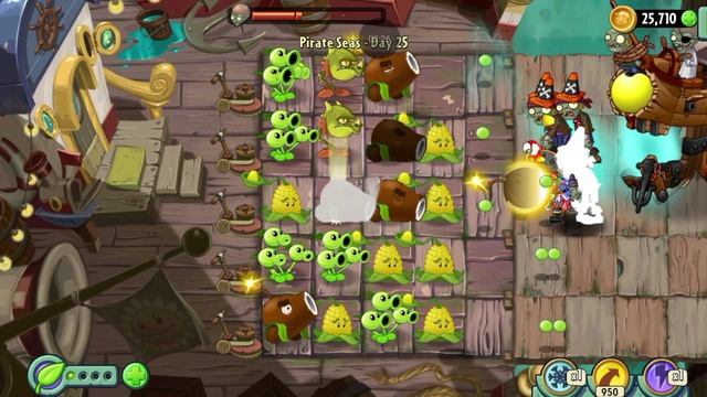 Прохожу Пиратское море уровень 25 в PVZ 2