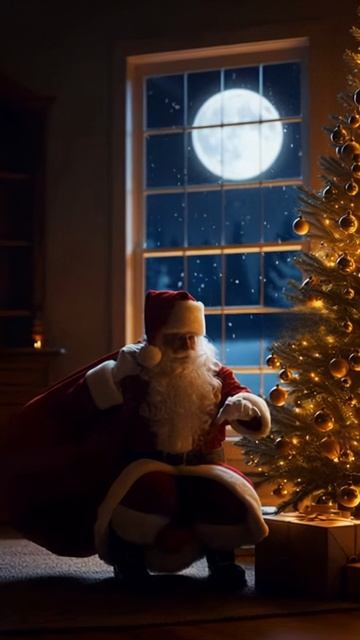 Самое важное дело Санты. Он не может его уронить! 🎅🏻🎁