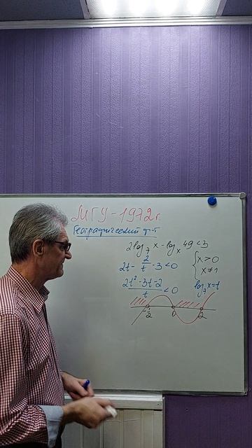 Логарифмическое неравенство с разными основаниями у логарифмов #shorts  #егэматематика