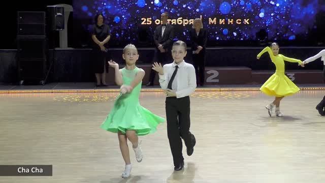 Дети-2 La (E) финал: ча-ча-ча, самба, джайв. Белая Русь 2025 / спортивные бальные танцы