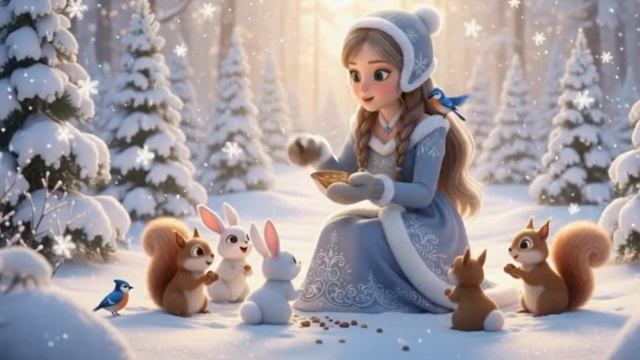 Детская песня по Зиму- Чародейка Зима 🎶Детская песенка 🎶Детский мультик🎶  Зимняя детская сказка