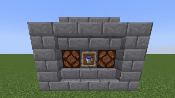 Как построить водную колонку в майнкрафте.