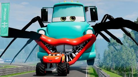 Мультфильм Эпический побег из зомби-пожирателя Молний Маккуина, гоночного автомобиля Франческо