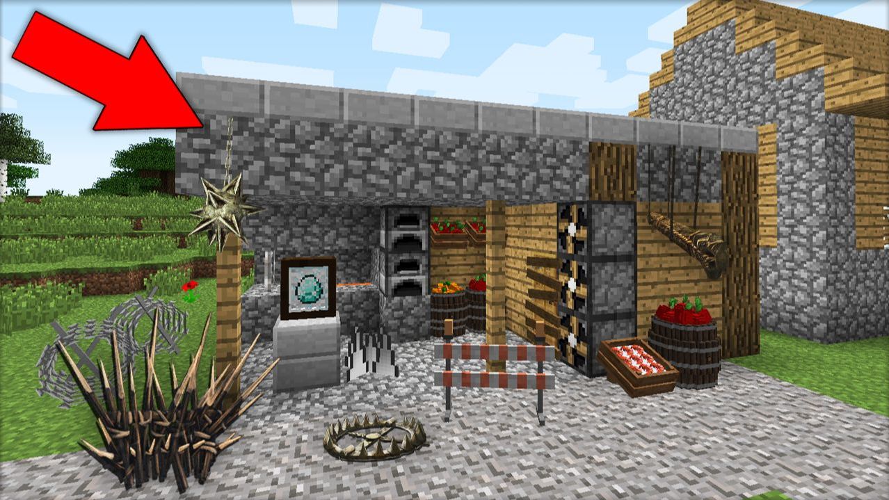 Я ПОСТРОИЛ ЗАЩИЩЁННЫЙ МАГАЗИН С ЛОВУШКАМИ В МАЙНКРАФТ | Риколит Minecraft