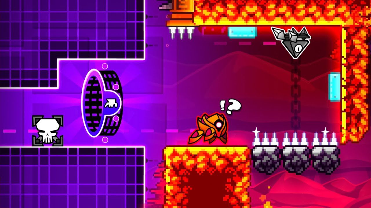 Гонка на СЛУЧАЙНОМ УРОВНЕ в Geometry Dash!