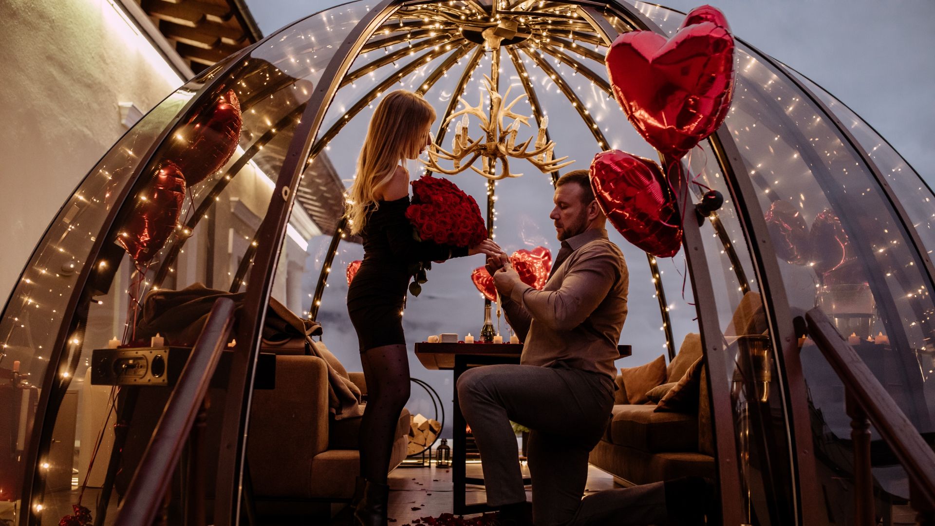 Красивое предложение руки в Красной поляне