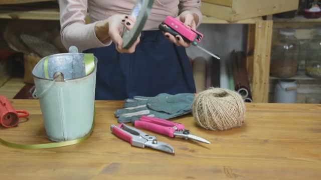 Рабочие инструменты флориста