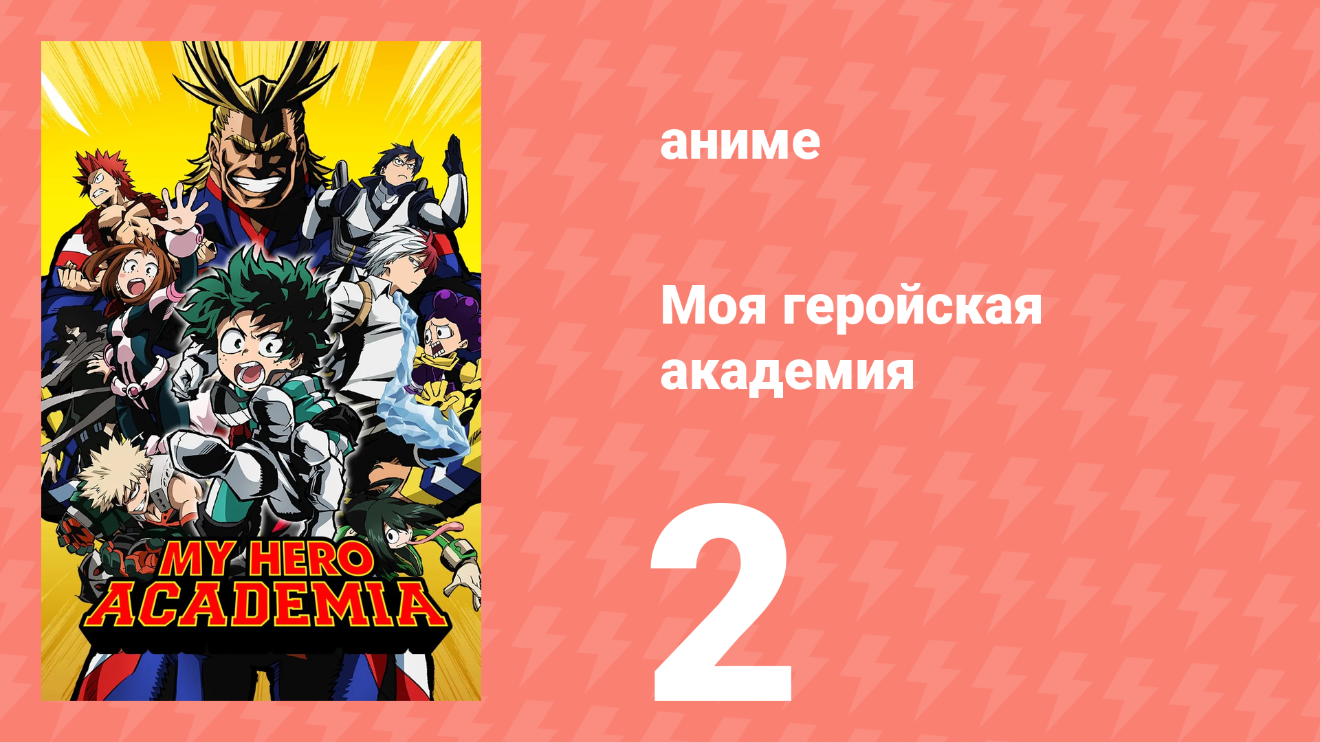 Моя геройская академия 1 сезон 2 серия (аниме-сериал, 2016)