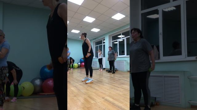 Интервальная с гантелями! Все тело! 45-15-13-5!