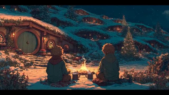 Средневековая музыка 🧙🏻♂️Уютный зимний камин в Шире Добро пожаловать в Лес Света