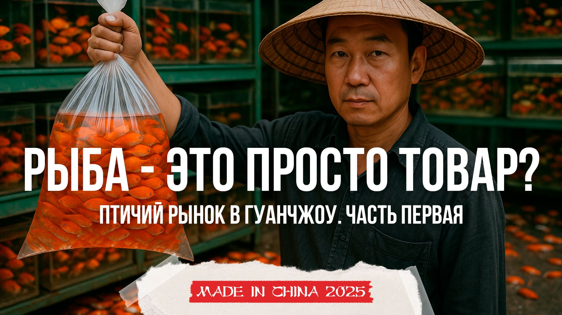 Аквариумная рыба - это просто товар Птичий рынок Гуанчжоу